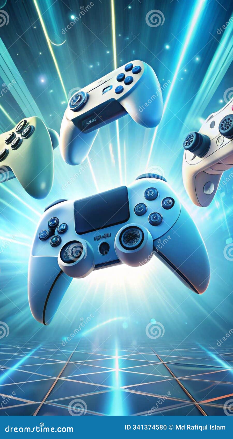 Video-game-controllers-evolution--a-timeline Stock Illustration ...