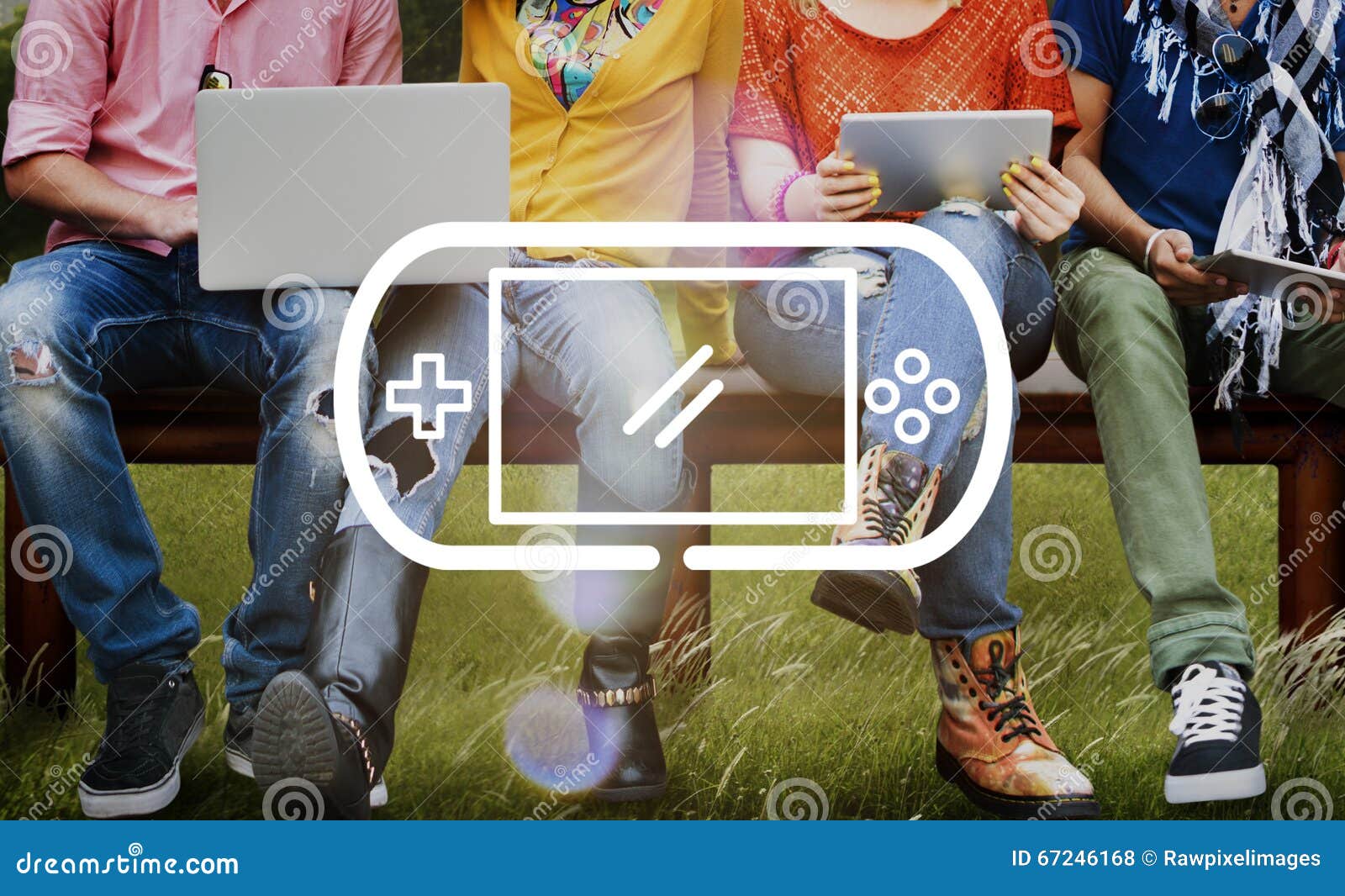 Video Game Controlling Joypad Gaming Concept Stock Photo - Image of ...