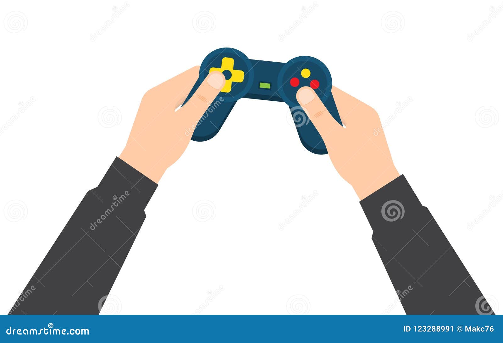 Video game controls vector stock vector. Illustration of joypad - 123288991