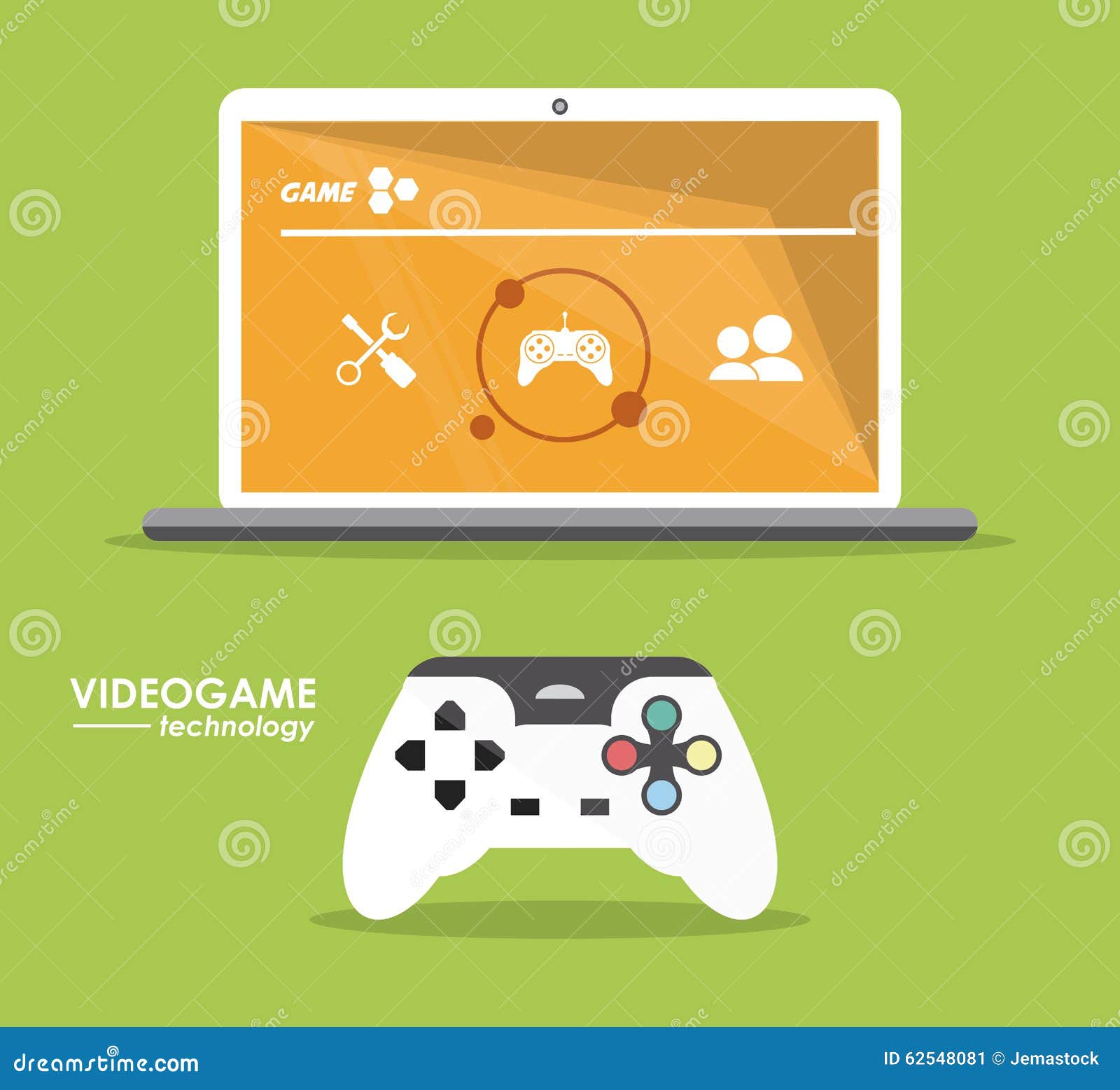 Video game design stock vector. Illustration of icon - 62548081