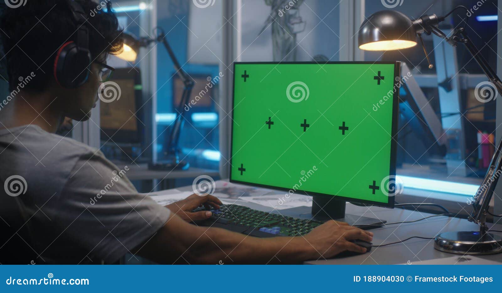 Video Game Developer at Work Stock Photo - Image of career, creativity ...