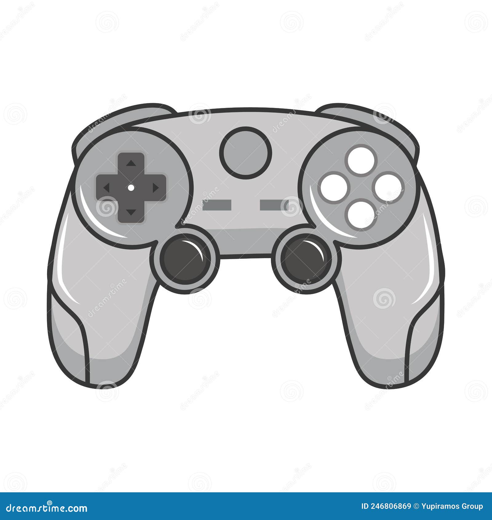 Video game directional pad stock vector. Illustration of play - 246806869