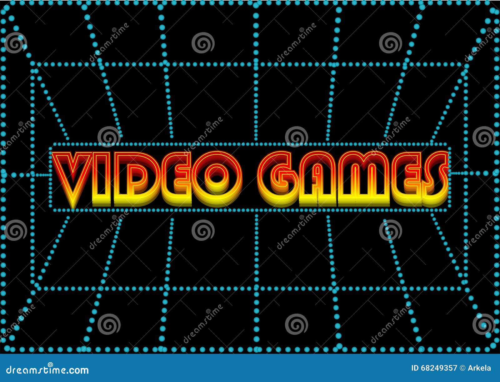 Video game stock illustration. Illustration of concept - 68249357