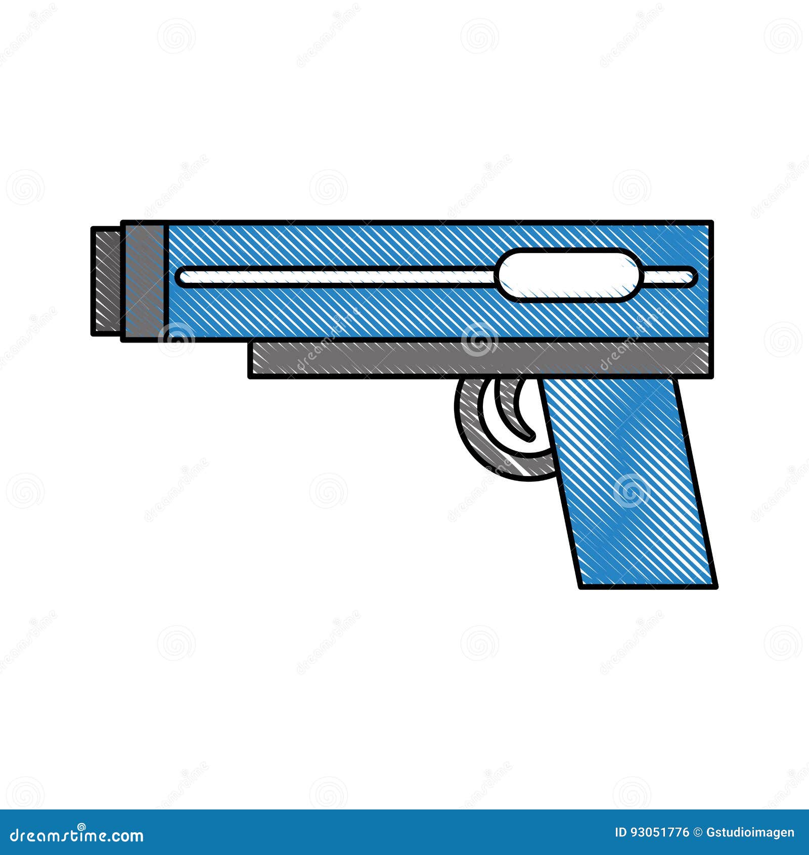 Video game gun icon stock vector. Illustration of game - 93051776
