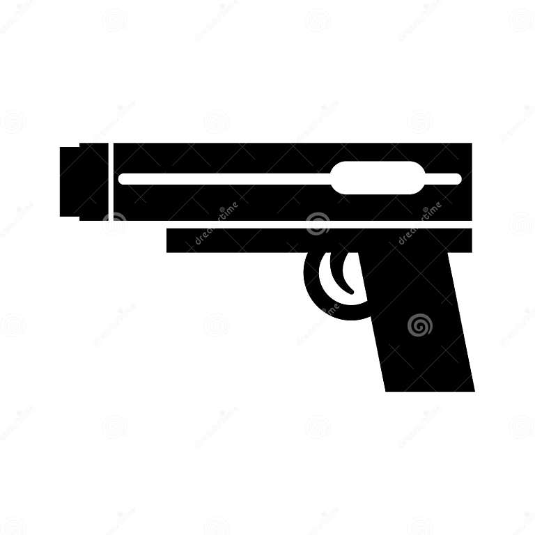 Video game gun icon stock vector. Illustration of play - 93052057