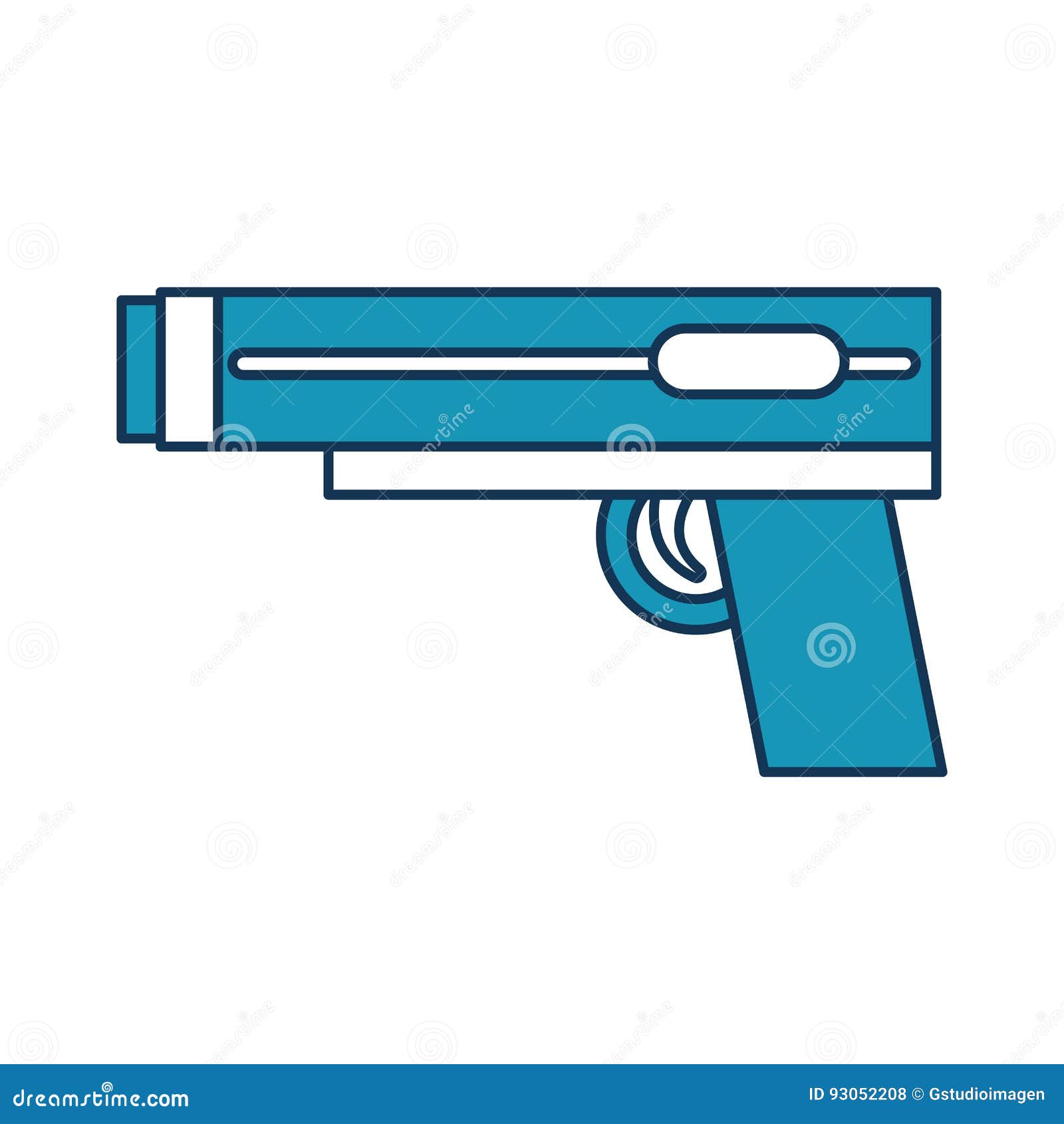Video game gun icon stock vector. Illustration of control - 93052208