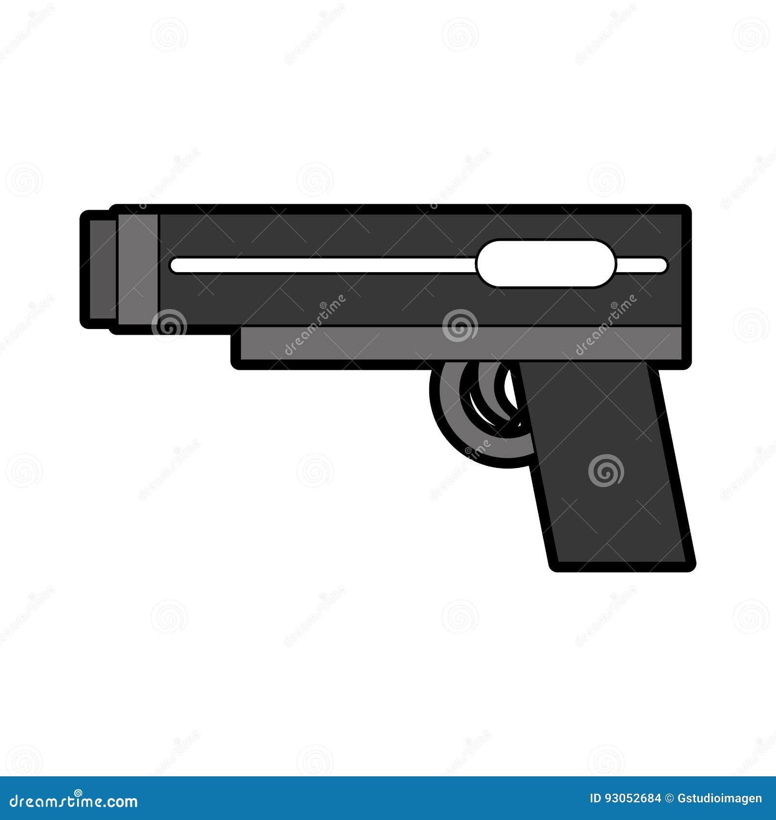 Video game gun icon stock vector. Illustration of button - 93052684