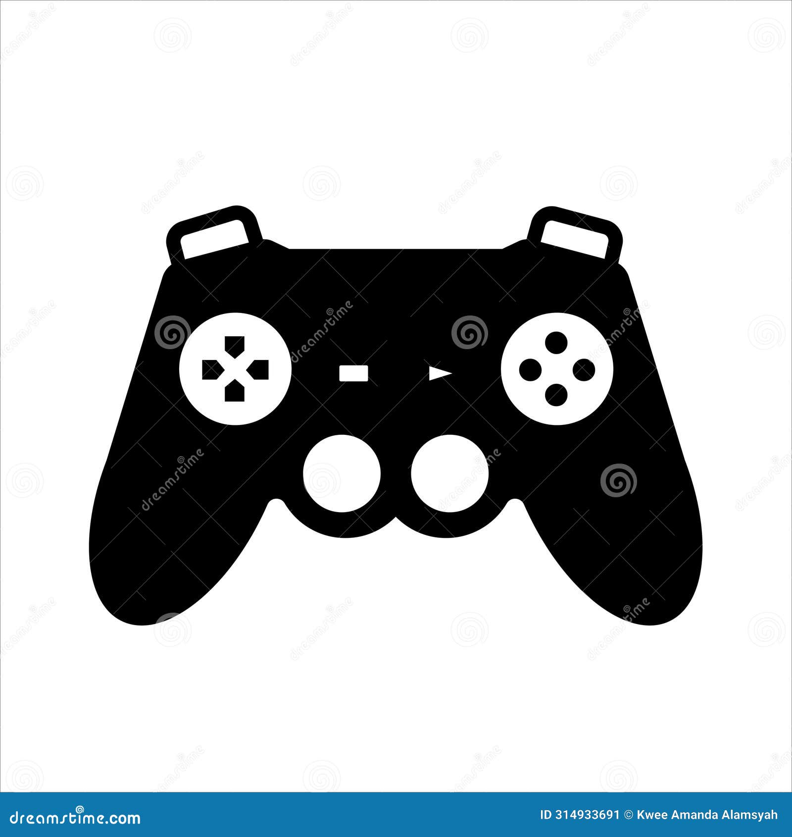 Game Joy Stick Controller Console Vector Icon Drawing Stock Vector ...