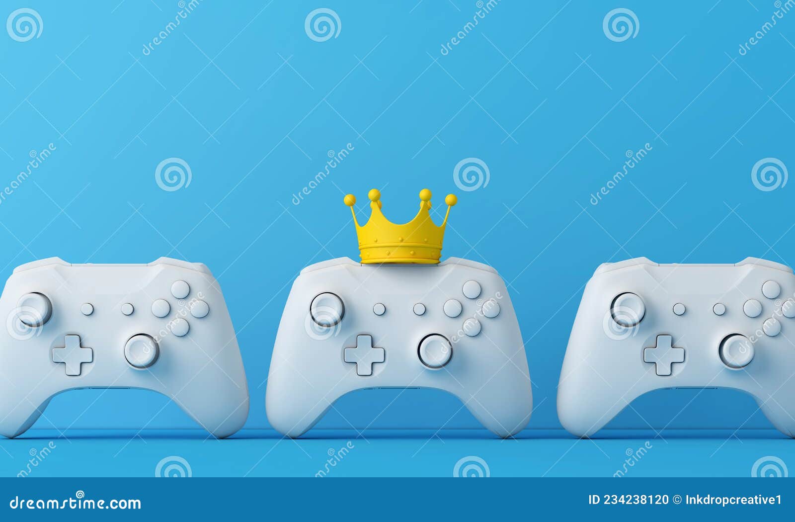 King Gamer Crown And Console Symbol Gaming Vector Play Games Logo ...