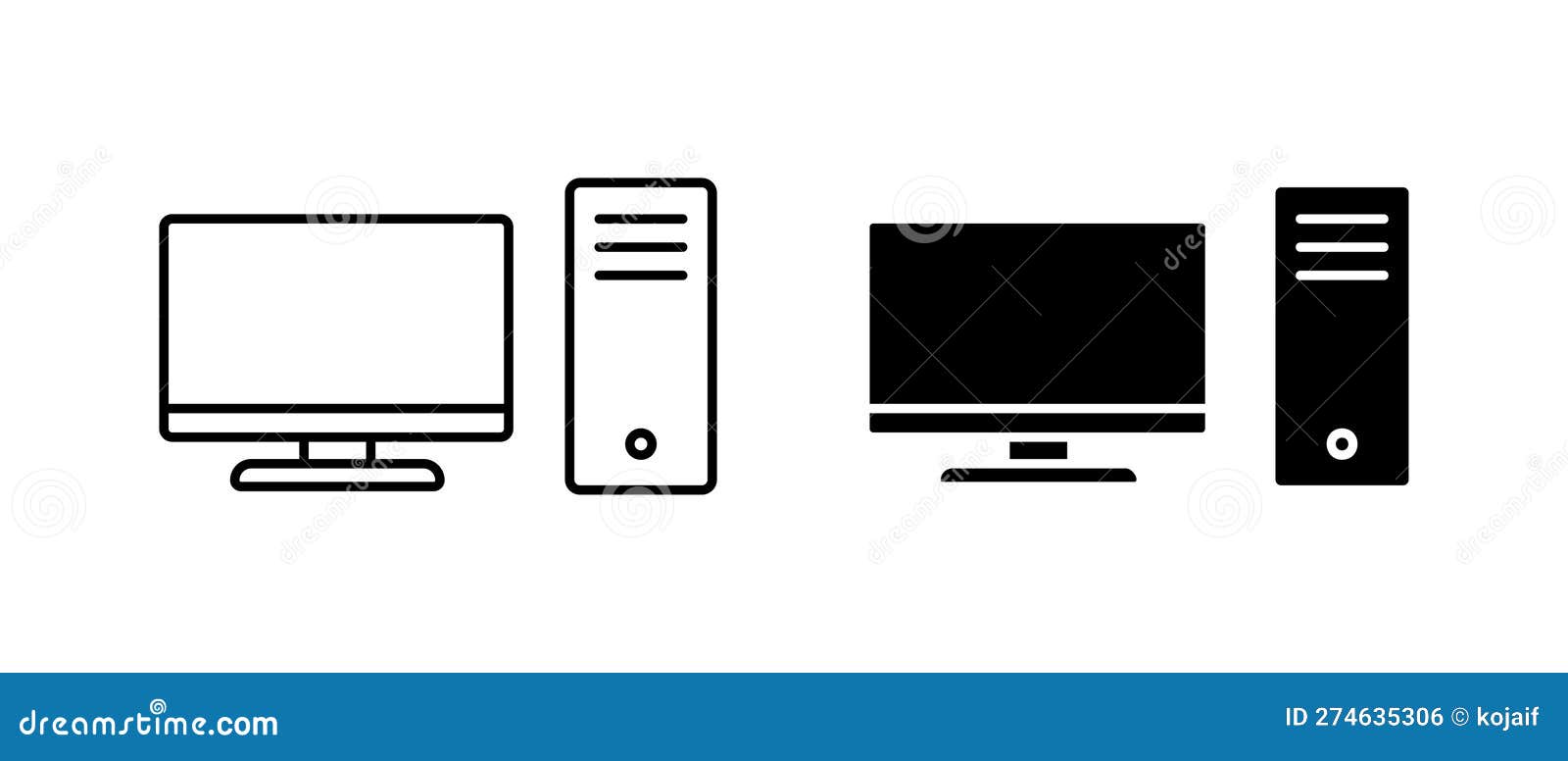 Video Game Pc Vector Icon Set. Electronic Devices Symbol Stock Vector ...