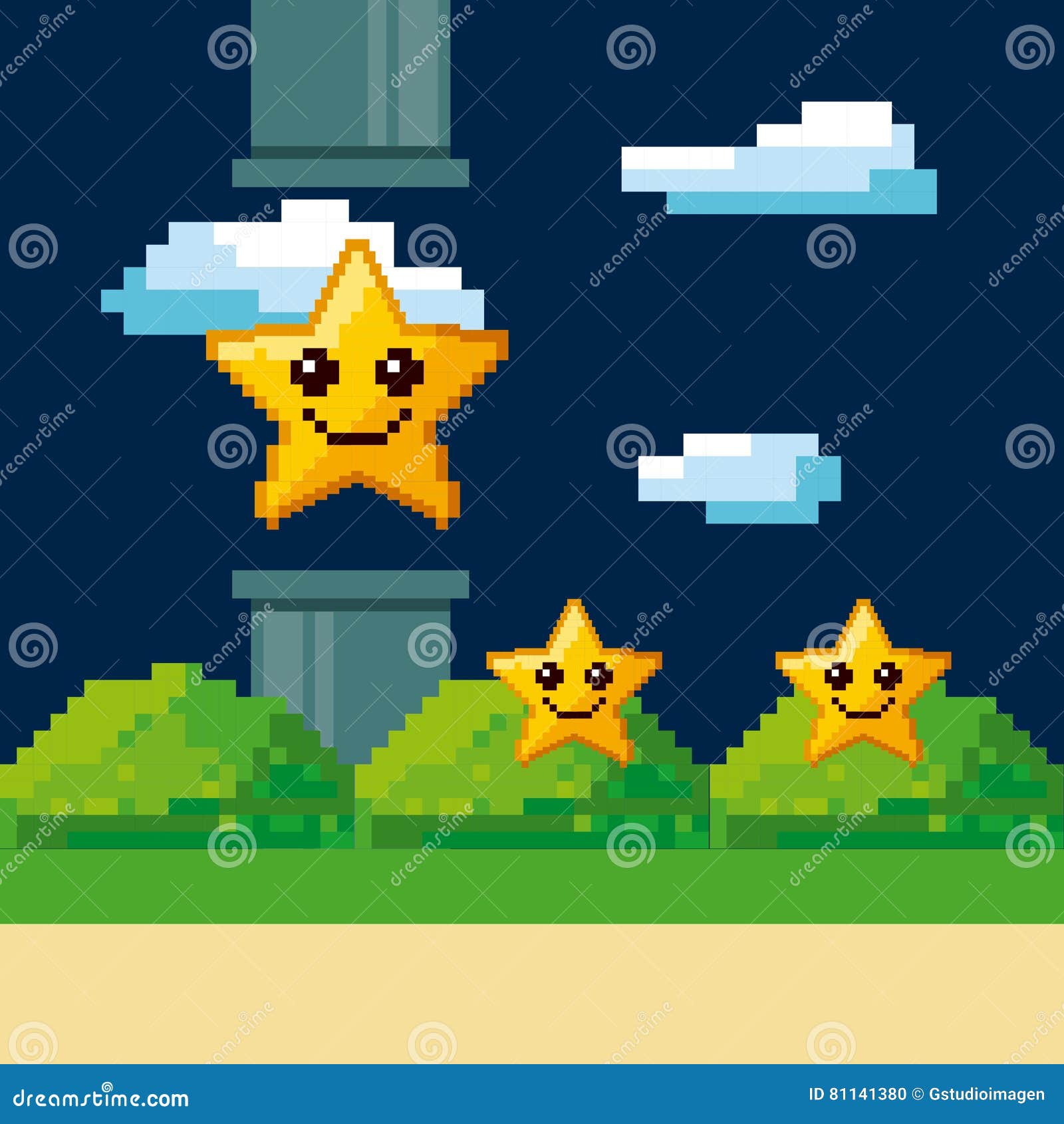 Video game pixel design stock vector. Illustration of classic - 81141380