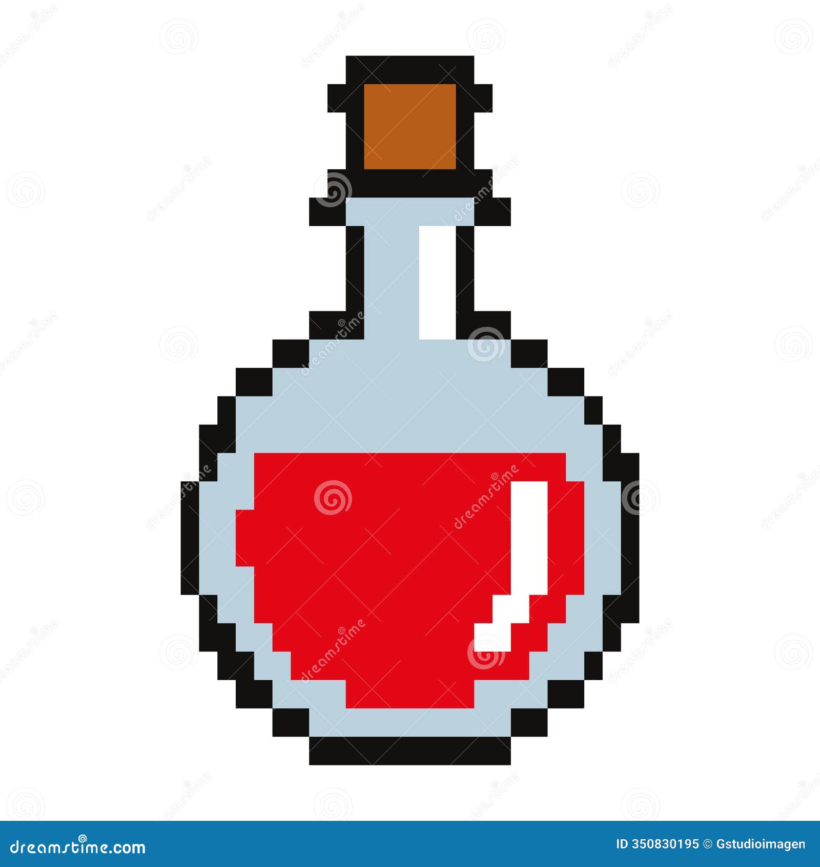 Game Potion. Cartoon Elixir For Strength Mana And Stamina, Love Potion ...