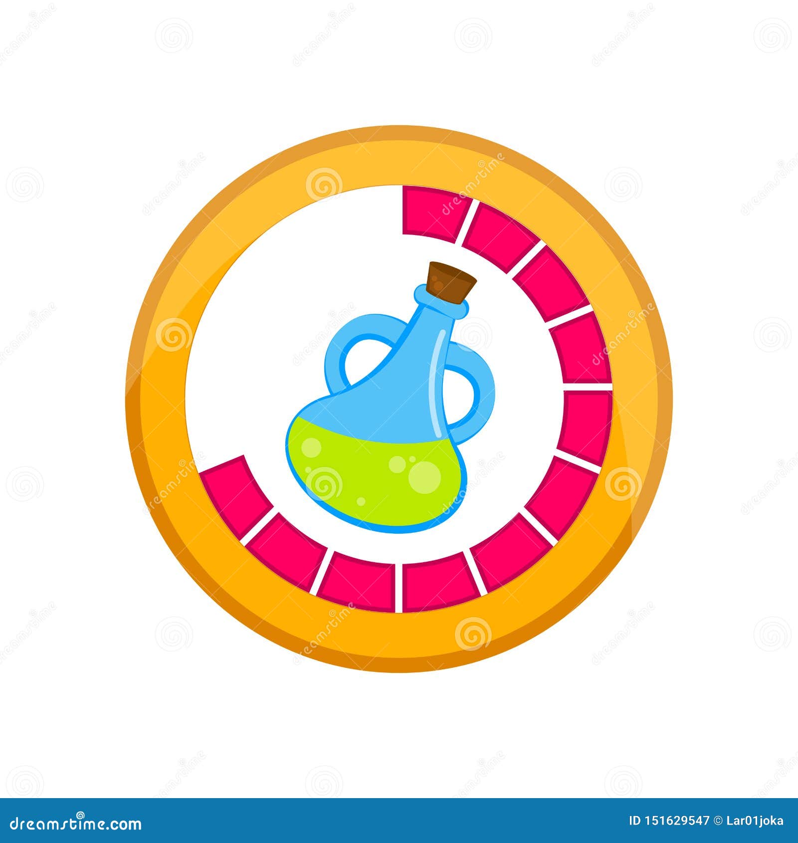 Video game progress bar stock vector. Illustration of graphic - 151629547