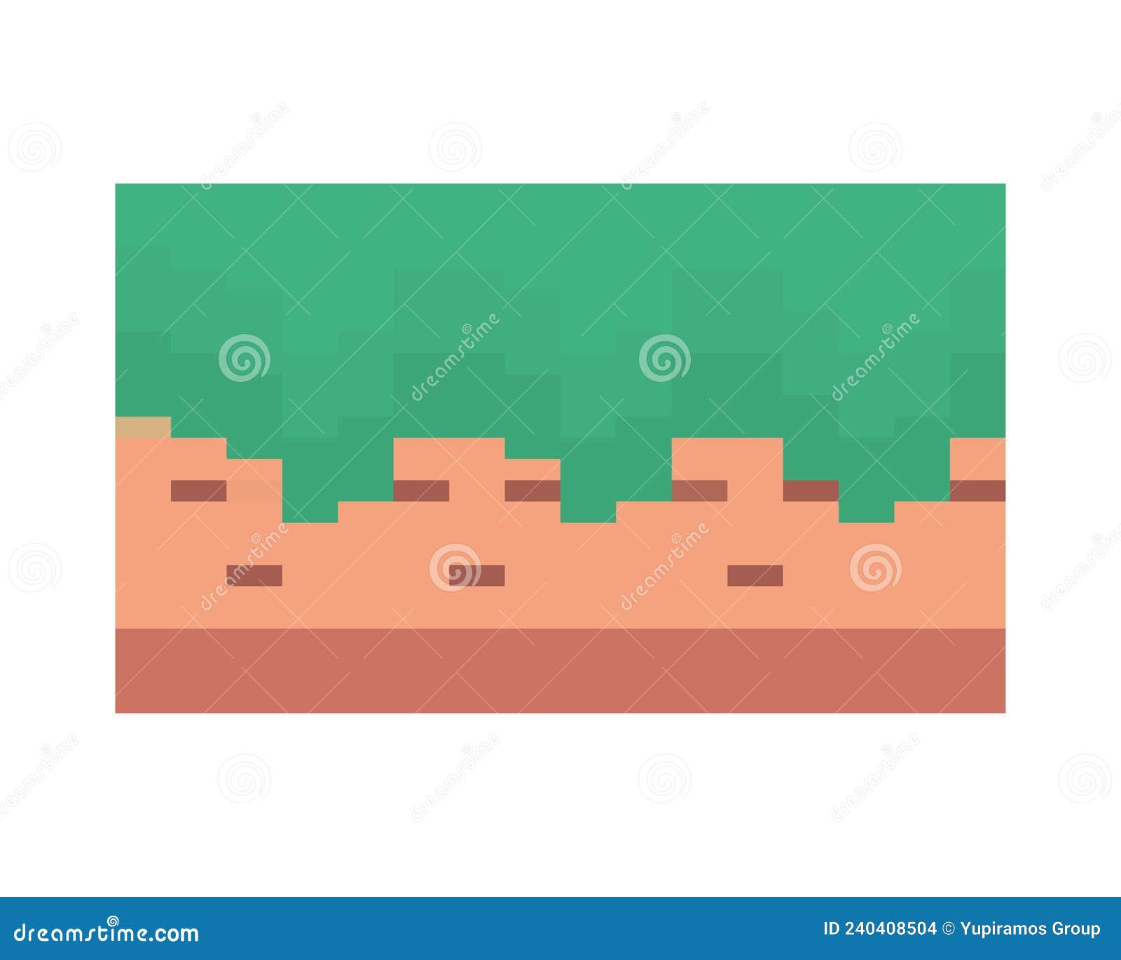 Video game screen pixel stock vector. Illustration of landscape - 240408504