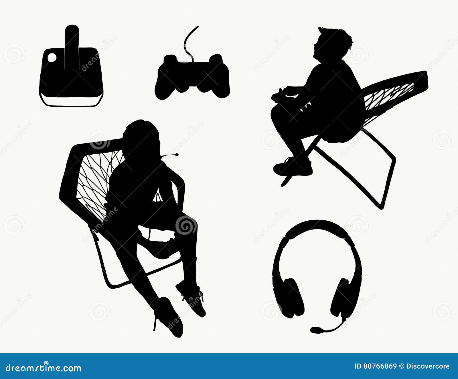 Video Gamer Silhouette