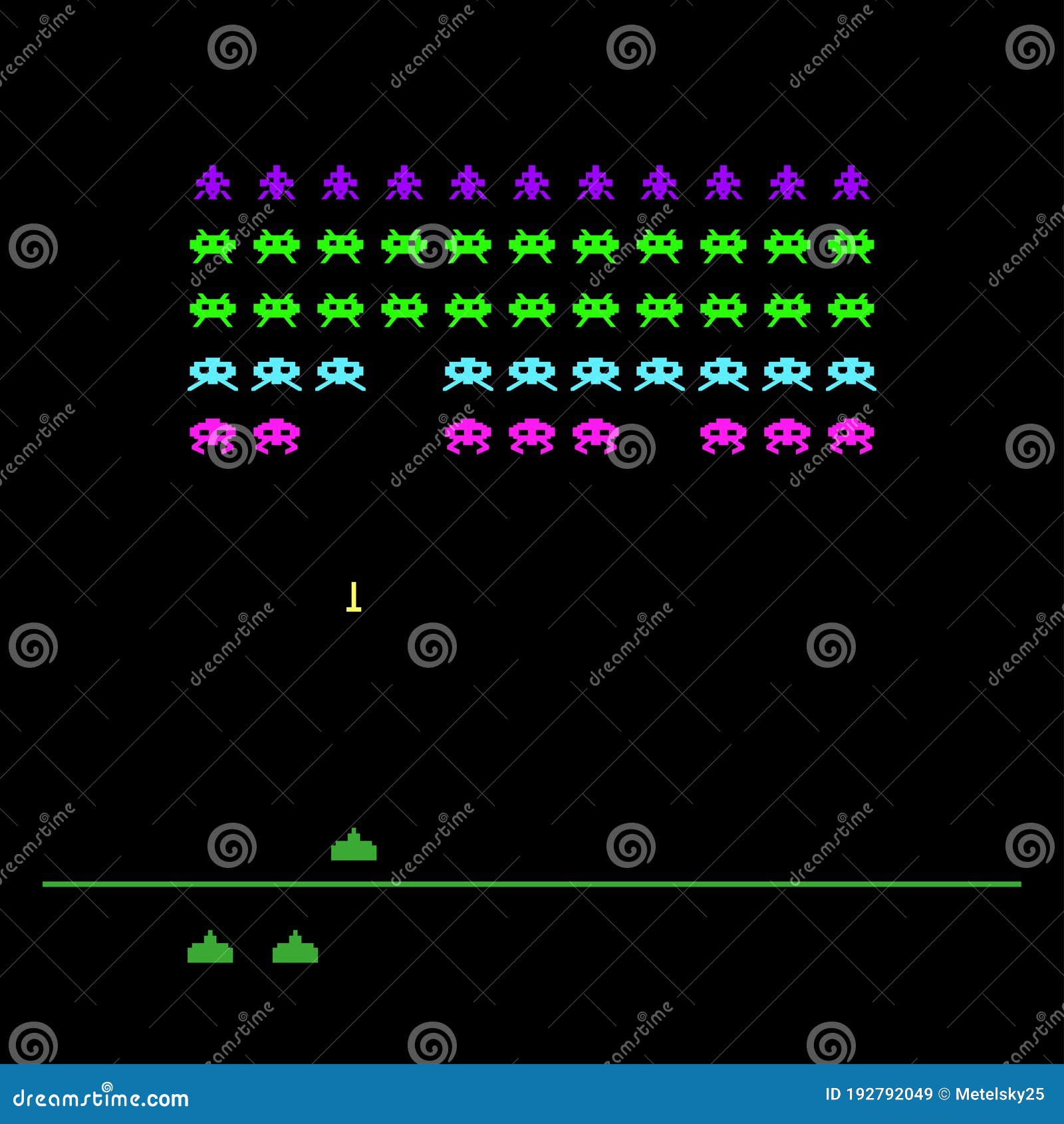Space Invaders Icon In Trendy Design Style. Space Invaders Icon ...