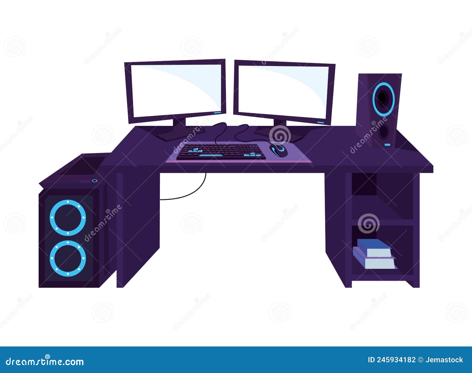Video game station stock vector. Illustration of digital - 245934182