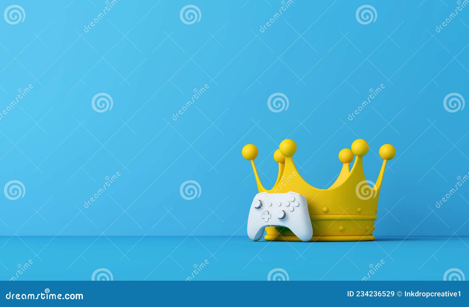 Video Game Tournament Winner. Game Controller with a Crown Stock ...