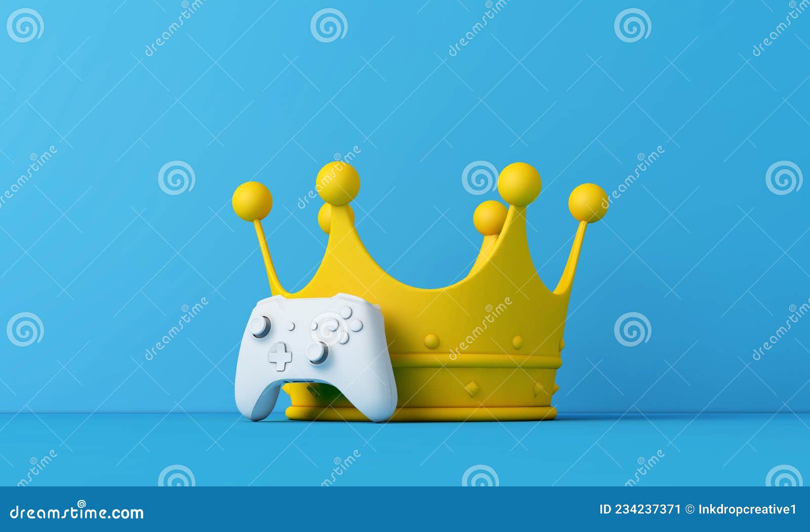 Video Game Tournament Winner. Game Controller with a Crown Stock ...