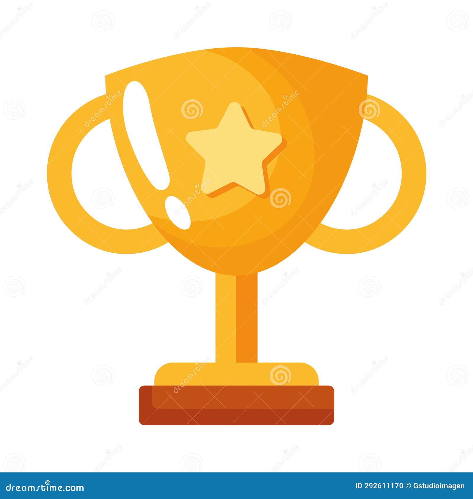 Video game trophy stock illustration. Illustration of isolated - 292611170