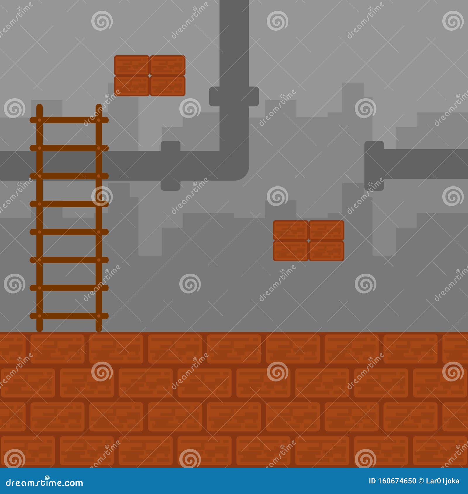 Video game world design stock vector. Illustration of adventure - 160674650