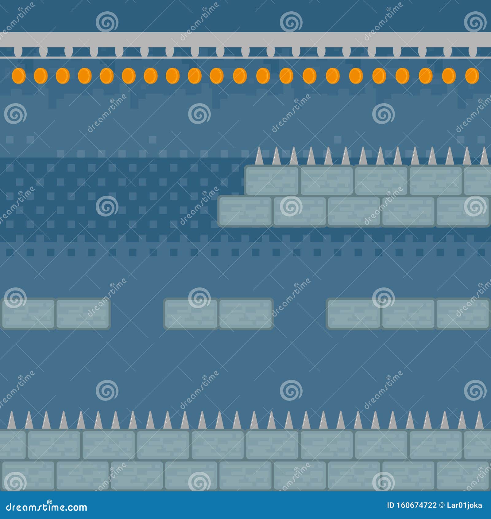 Video game world design stock vector. Illustration of gaming - 160674722