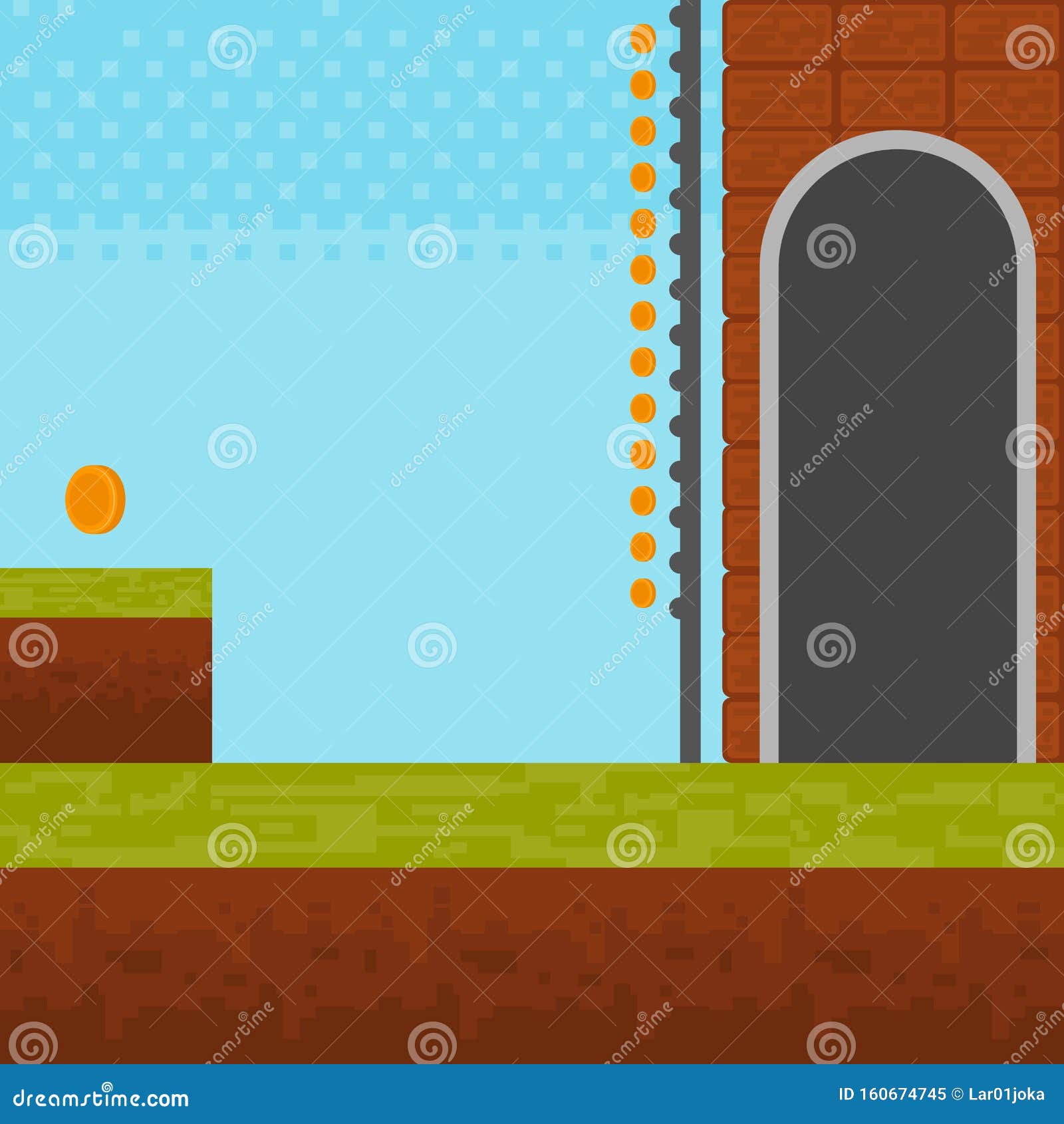 Video game world design stock vector. Illustration of world - 160674745