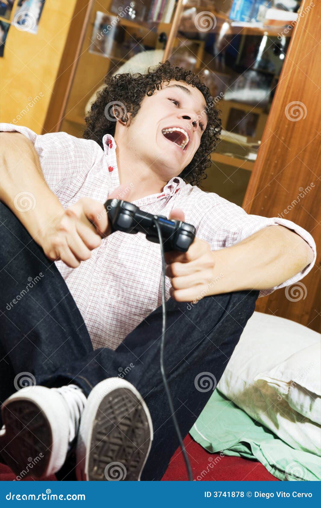 Video games stock photo. Image of glad, enjoying, active - 3741878