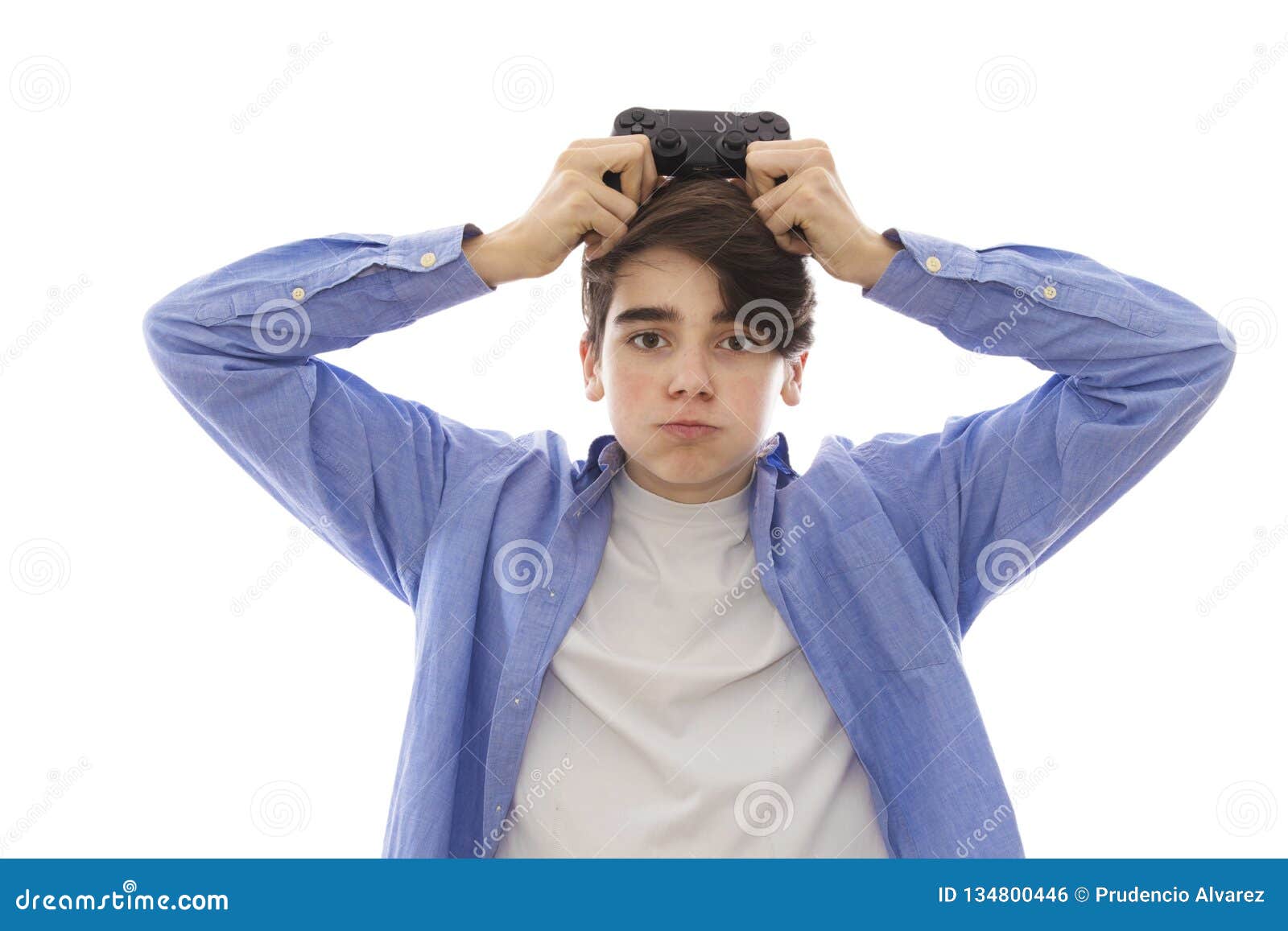 Young with Video Game Joystick Stock Photo - Image of holding, hobby: 134800446