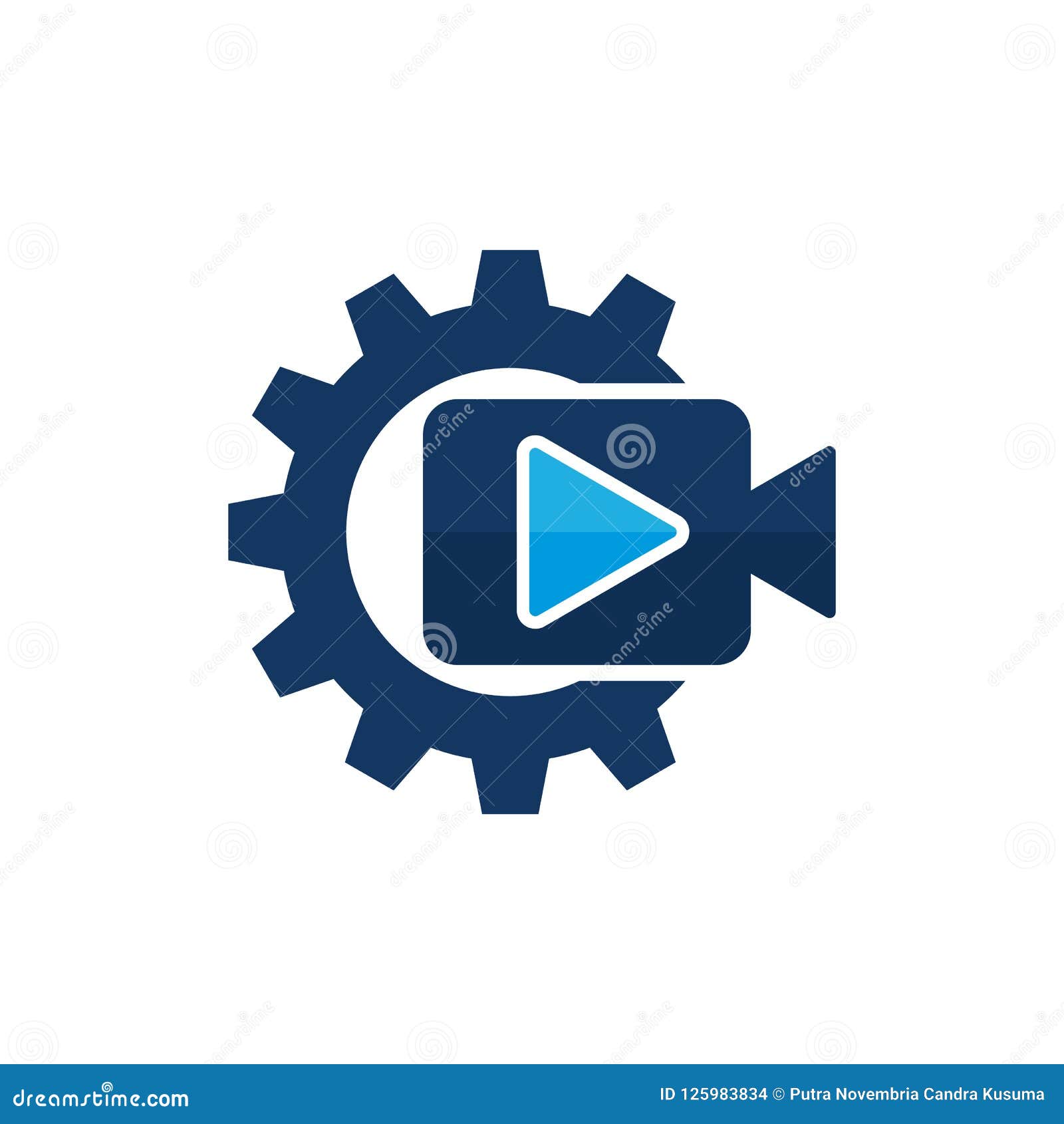 Video Gear Logo Icon Design Stock Vector - Illustration of gear, logo ...