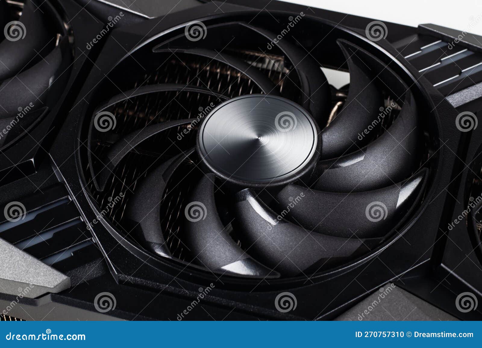 Video Grafic Card Cooler. Concept Computer Harware Close Up Stock Photo ...