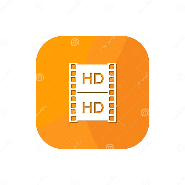 Video HD App Icon stock vector. Illustration of computer - 94813857