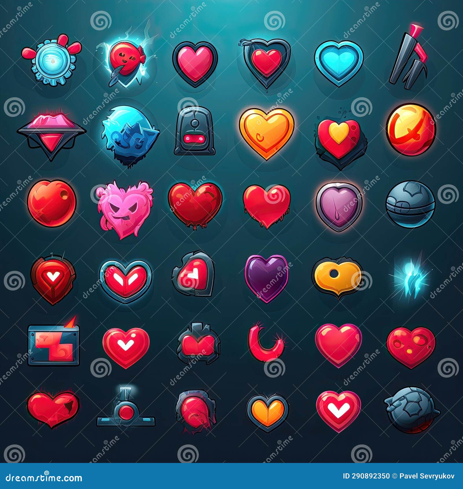 Video Heart Game Ai Generated Stock Photo - Image of video, life: 290892350