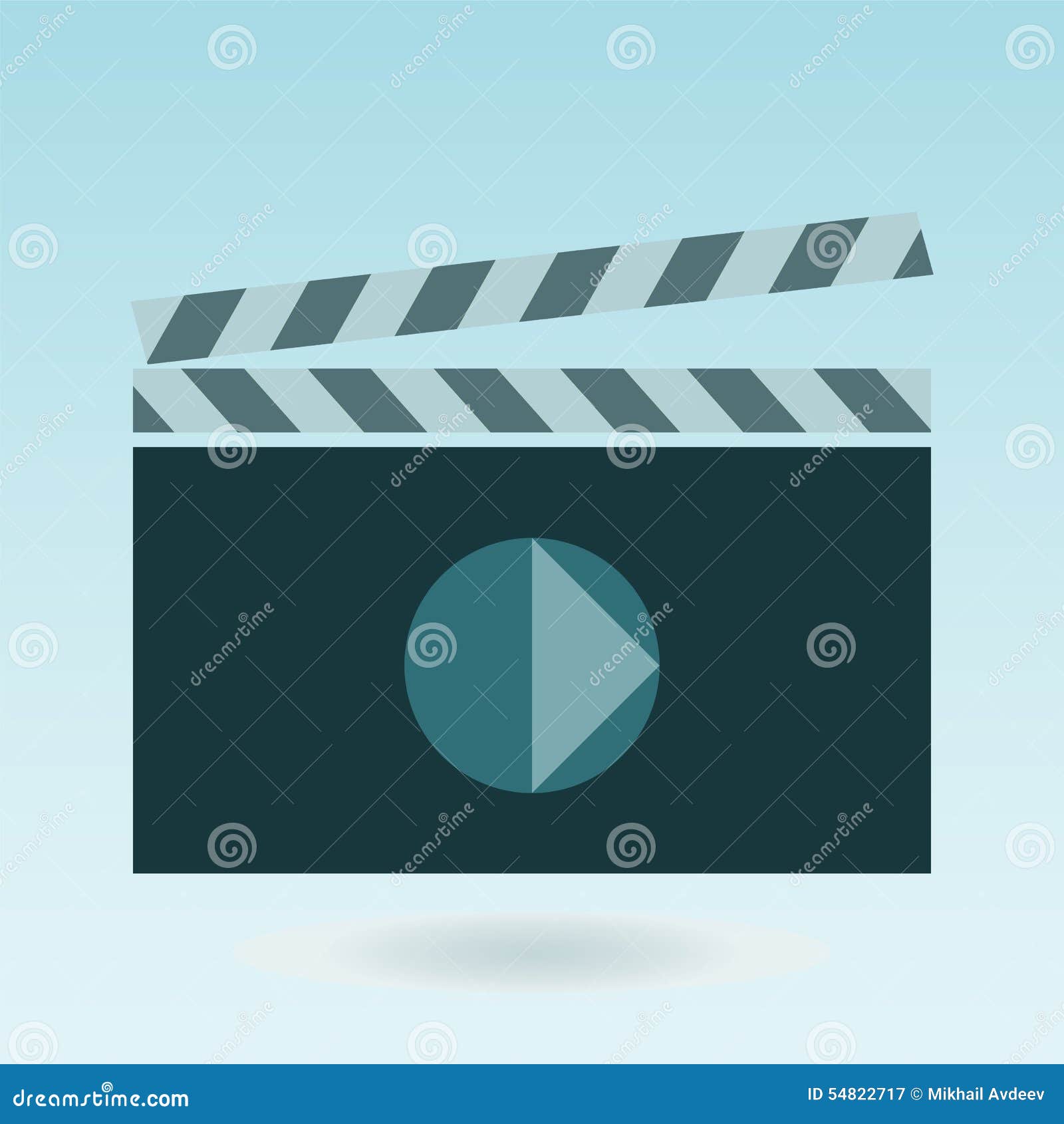 Video icon cinema sign stock vector. Illustration of studio - 54822717