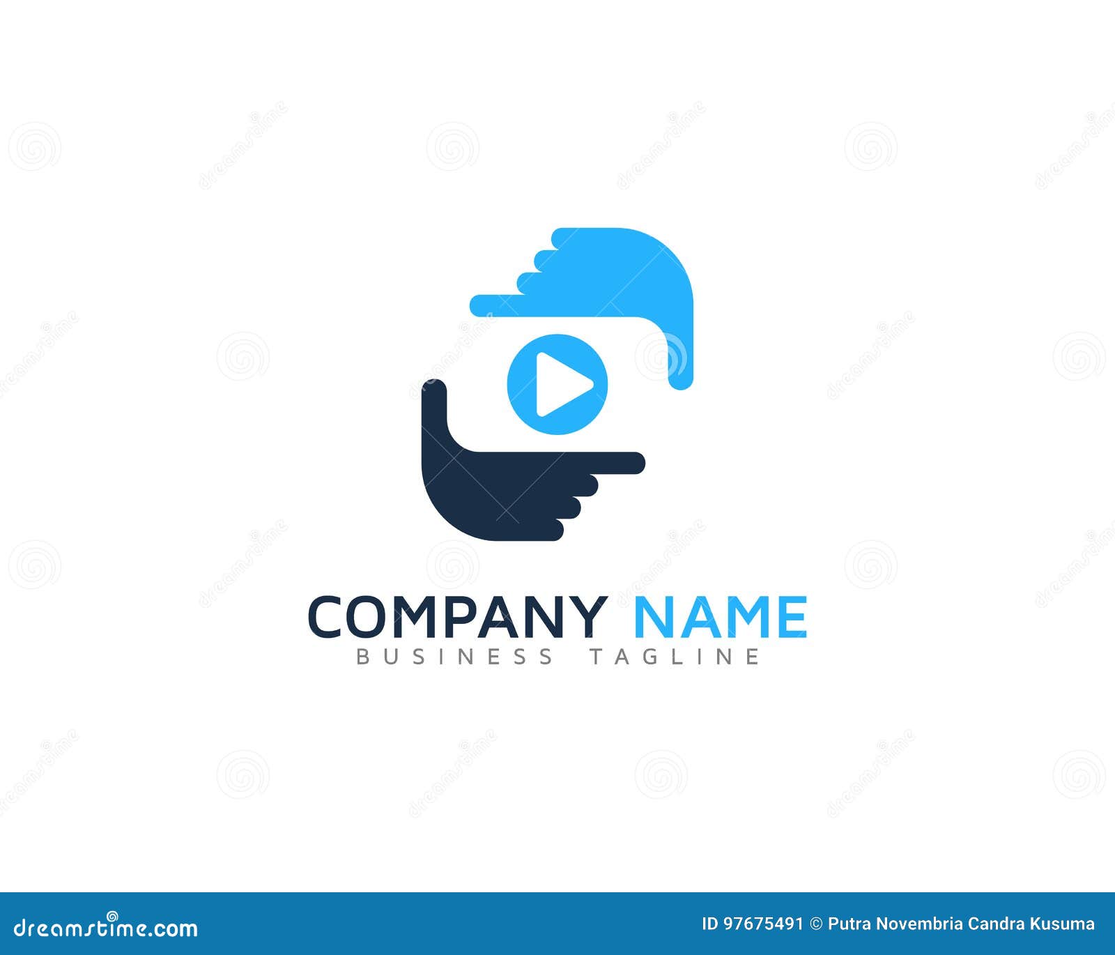 Video Icon Logo Design Element Stock Vector - Illustration of interface ...