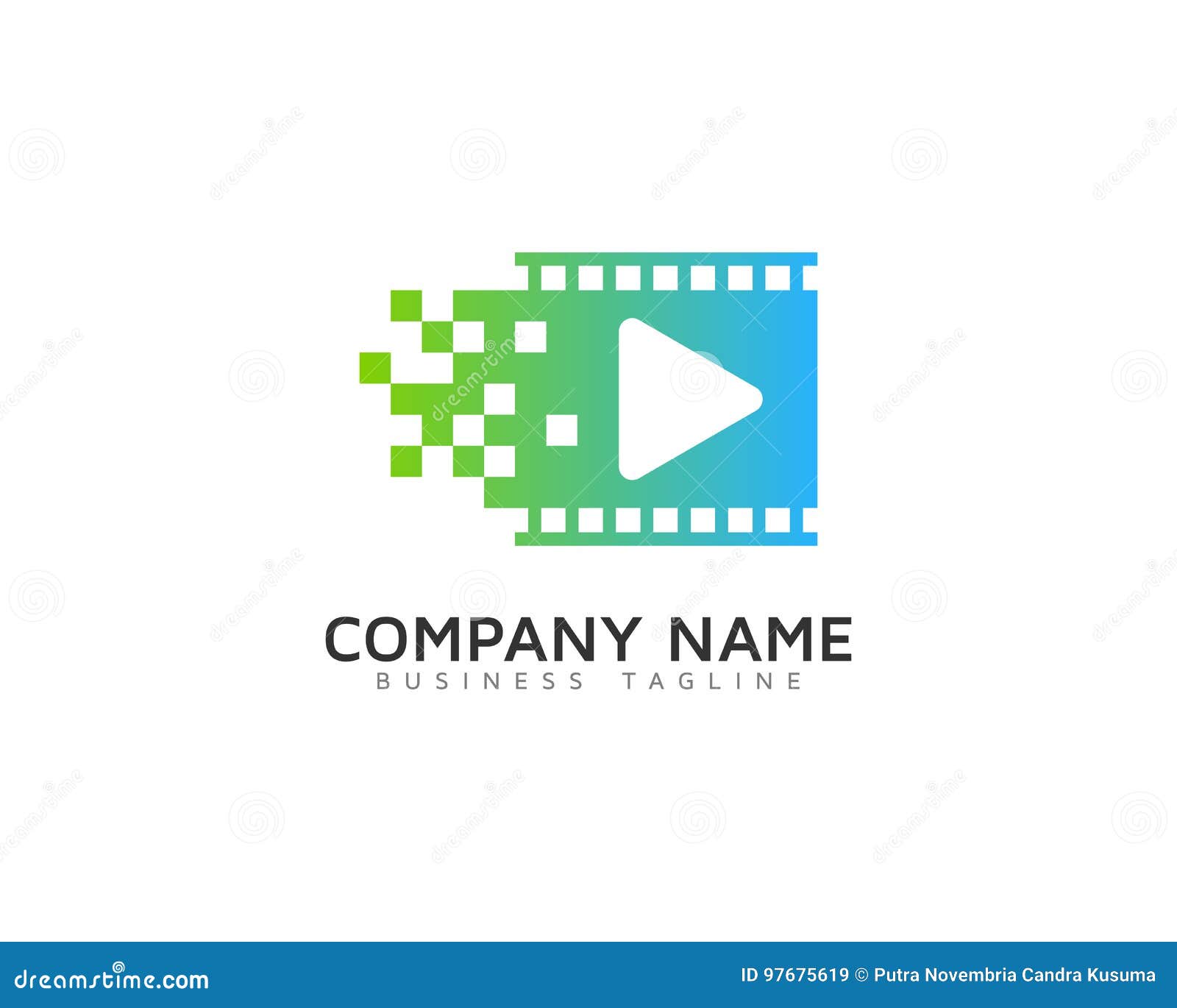 Video Icon Logo Design Element Stock Vector - Illustration of digital ...