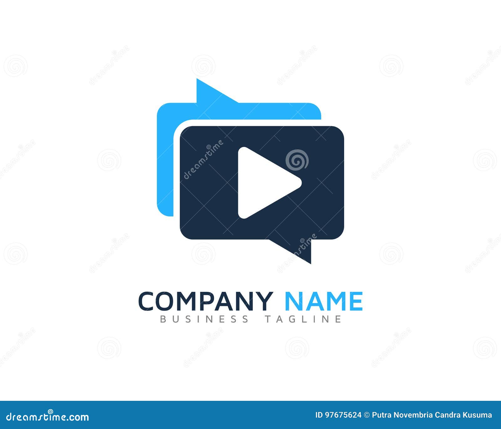 Video Icon Logo Design Element Stock Vector - Illustration of ...