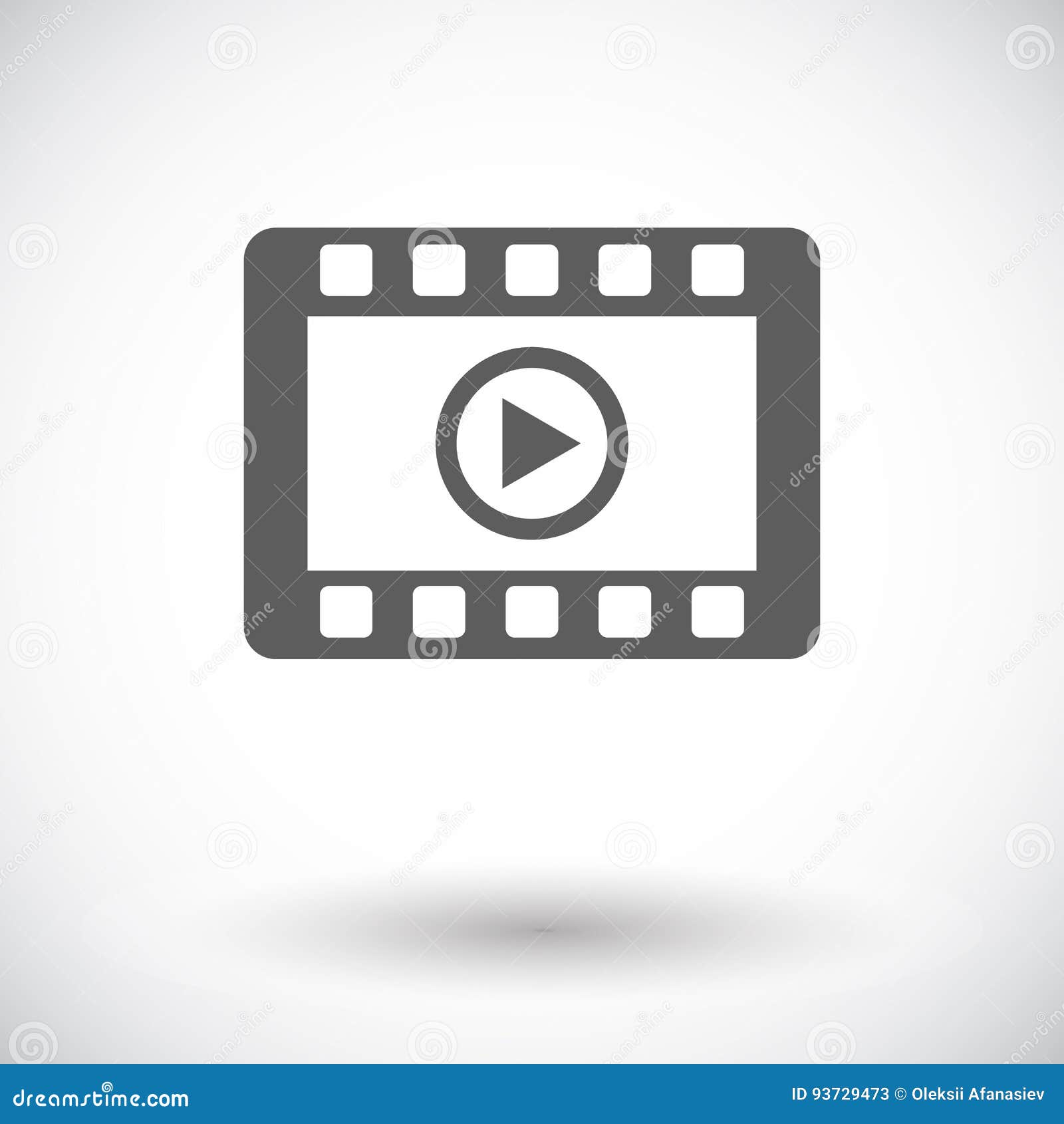 Video icona illustrazione vettoriale. Illustrazione di icona - 93729473