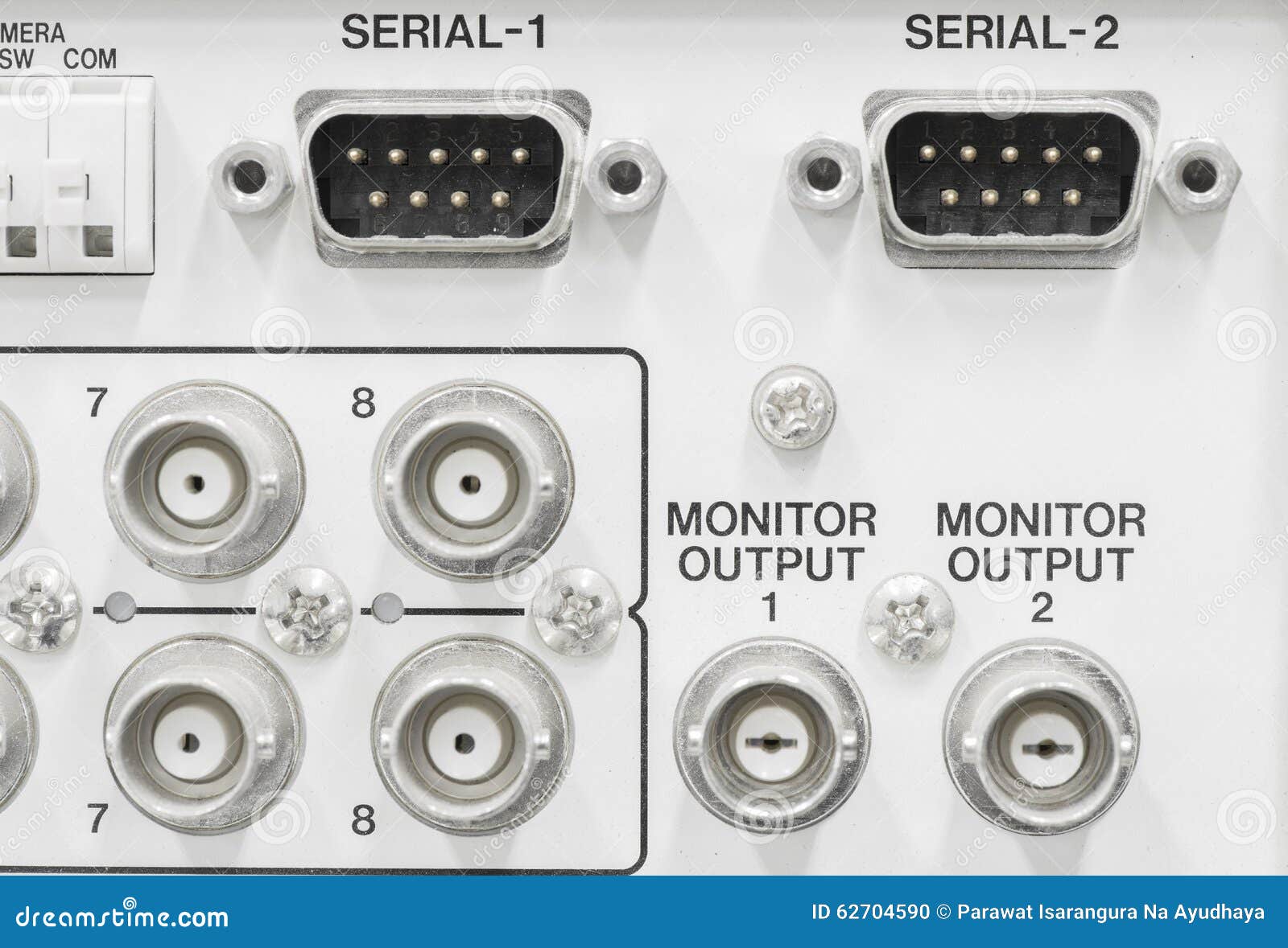 Video Input and Output Plug Connector. Stock Photo - Image of connector ...