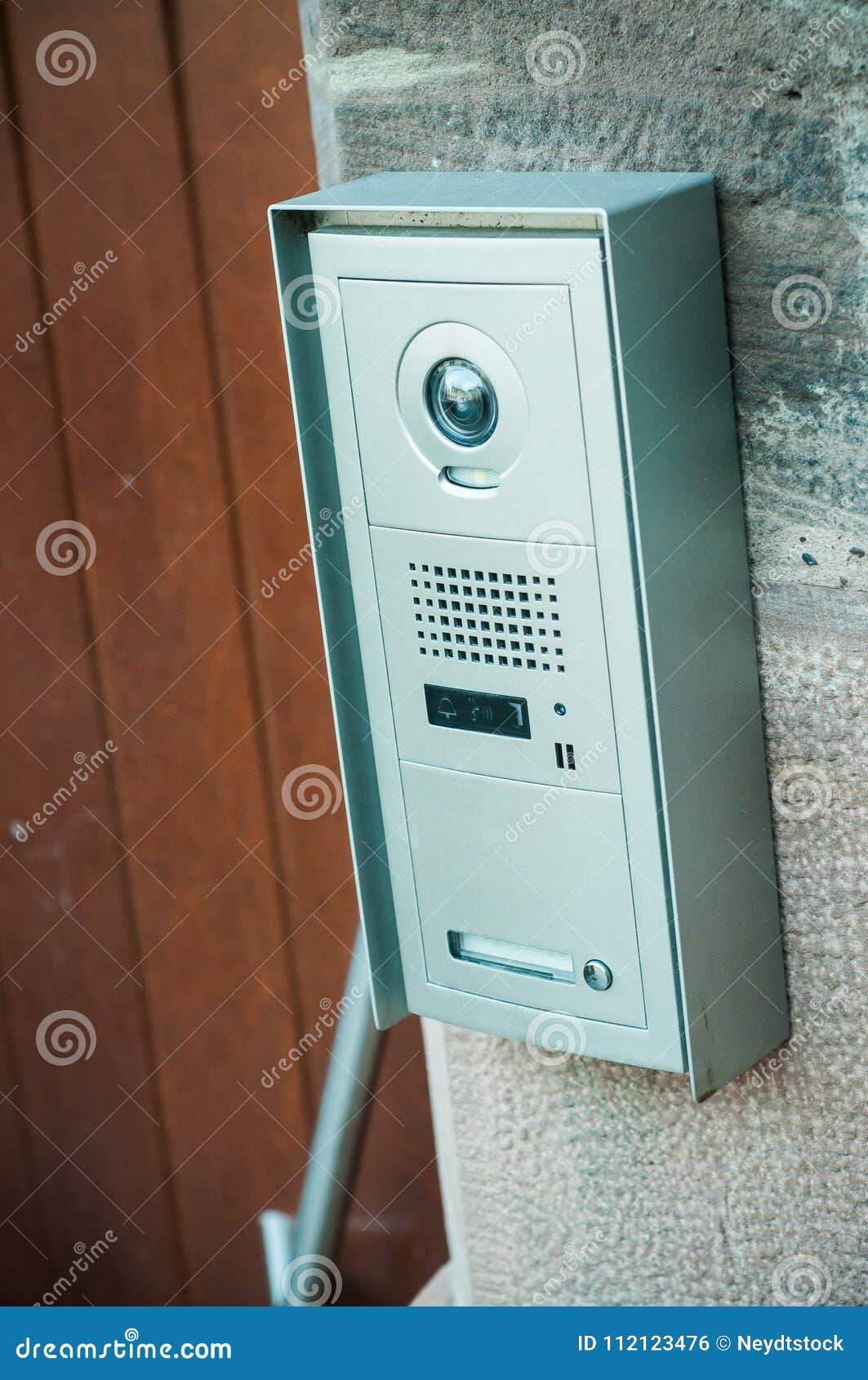 Video Intercom in the Entry of a Building Stock Photo - Image of camera ...
