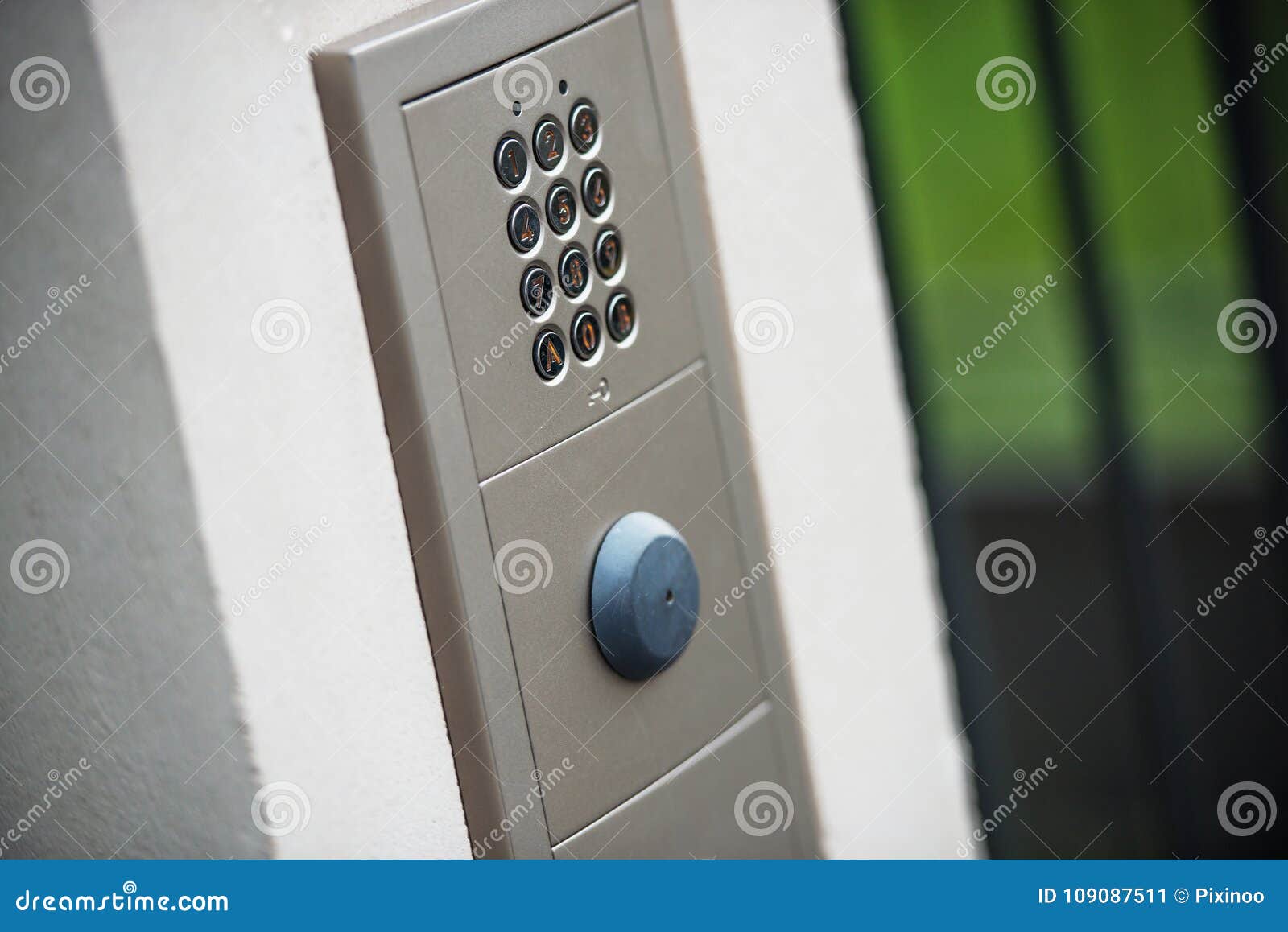 Video Intercom in the Entry of a House Stock Image - Image of modern ...