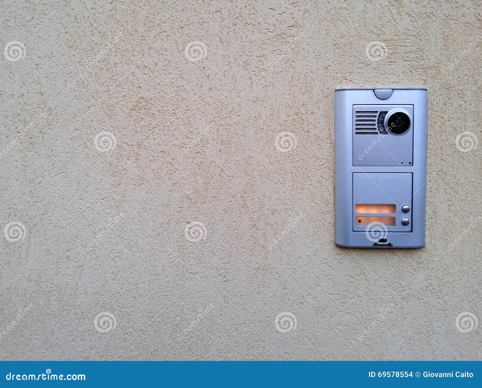 Video intercom outdoor stock photo. Image of construction - 69578554