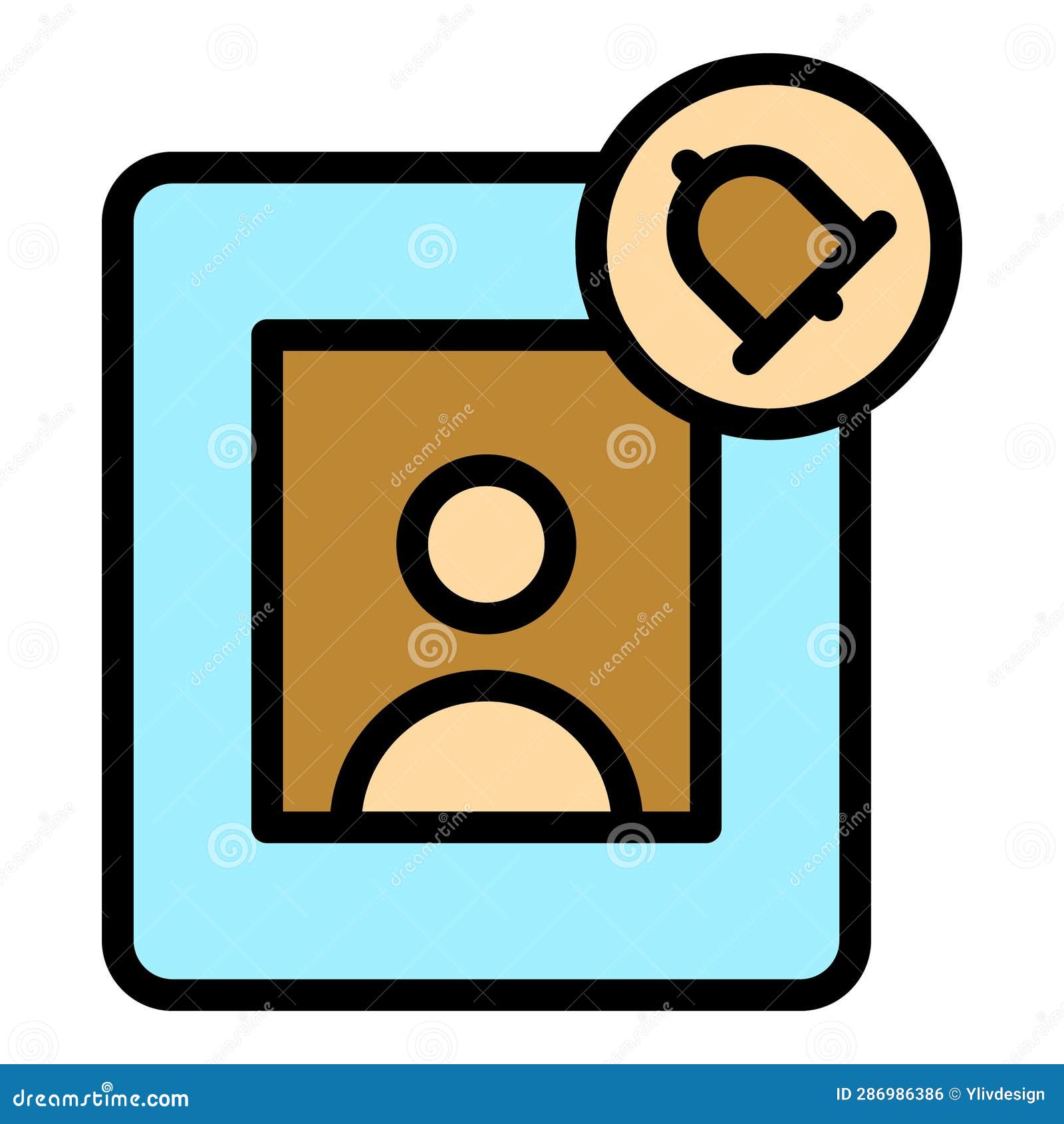 Video Intercom Panel Icon Vector Flat Stock Illustration - Illustration ...