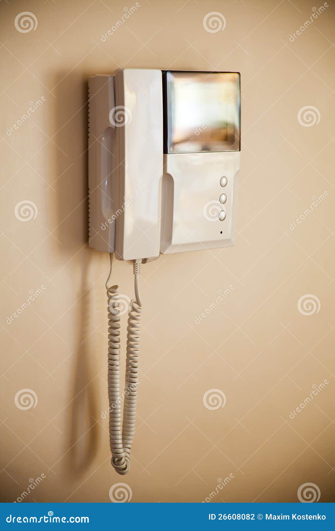 Old Intercom At Wall Stock Image | CartoonDealer.com #206083357