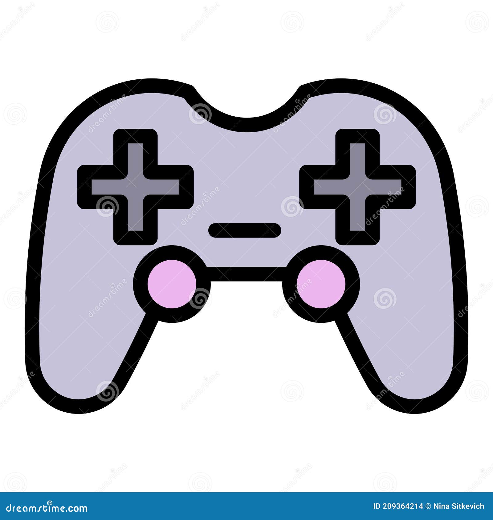 Video Joystick Icon, Outline Style Stock Vector - Illustration of ...