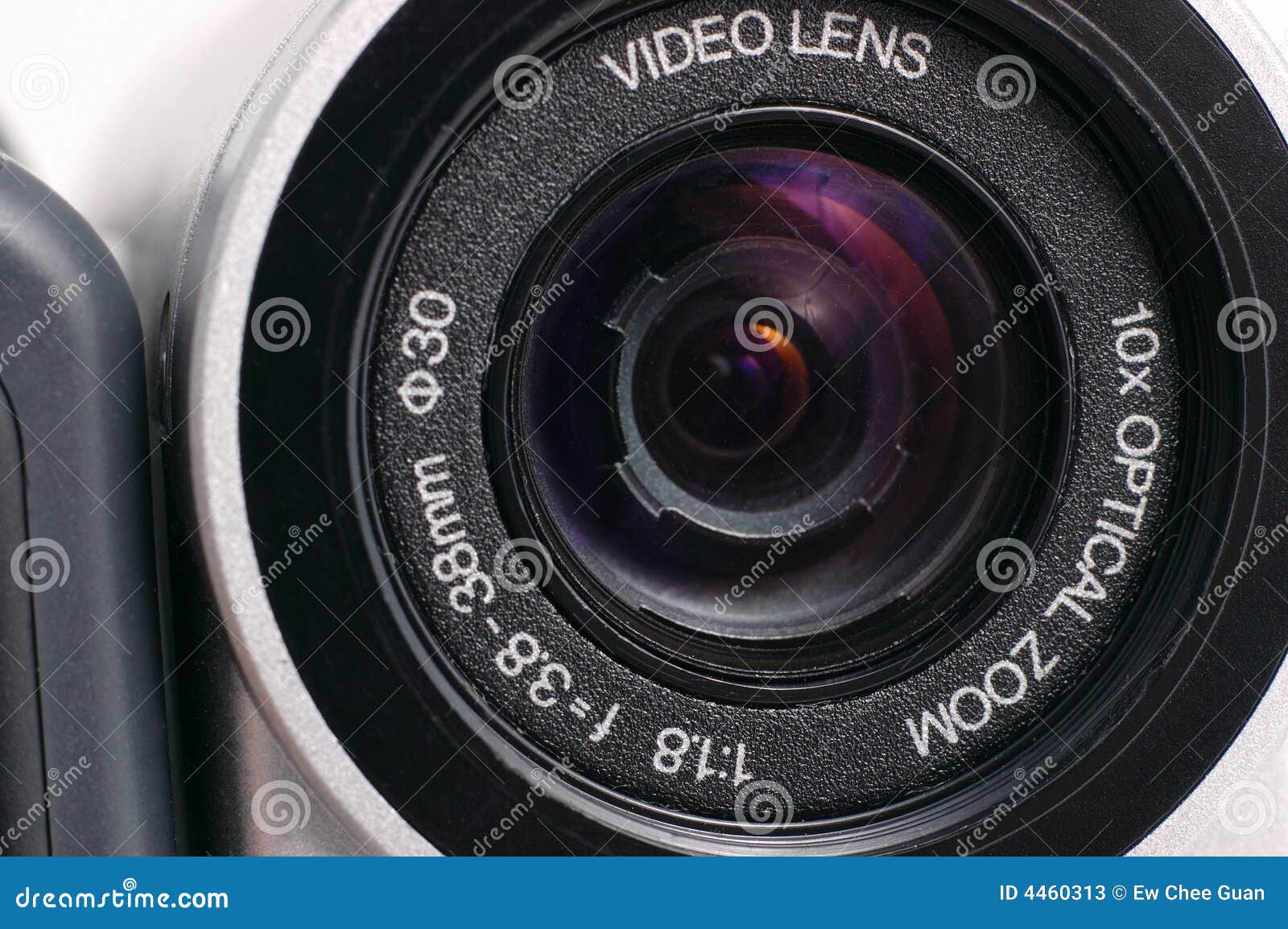 Video lens stock image. Image of light, zoom, recording - 4460313