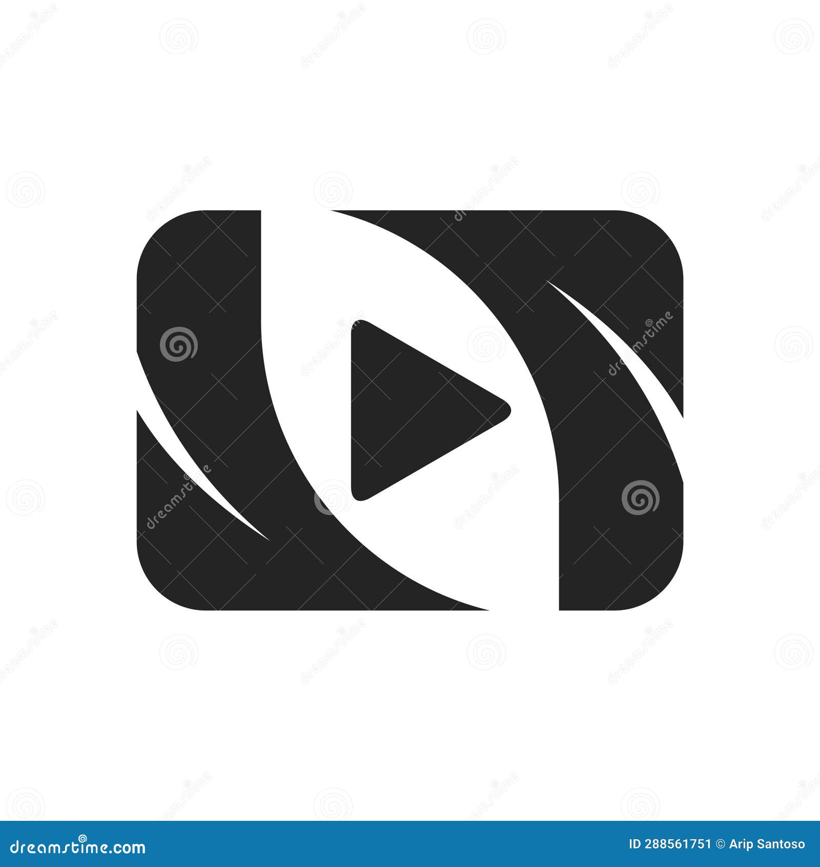 Video Logo Template Isolated. Brand Identity. Icon Abstract Vector ...