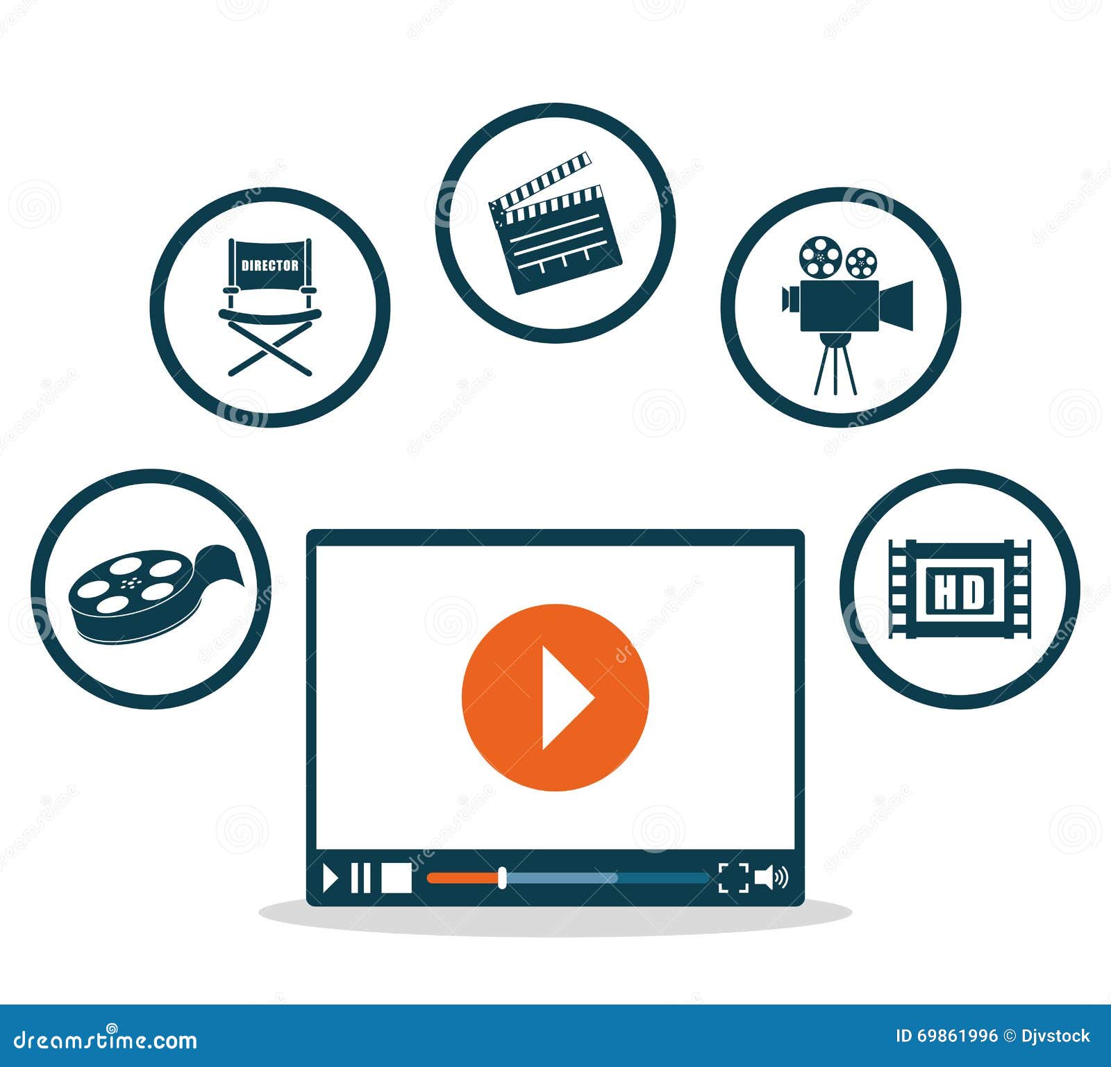 Video Marketing Graphic Design, Vector Illustration Stock Vector ...