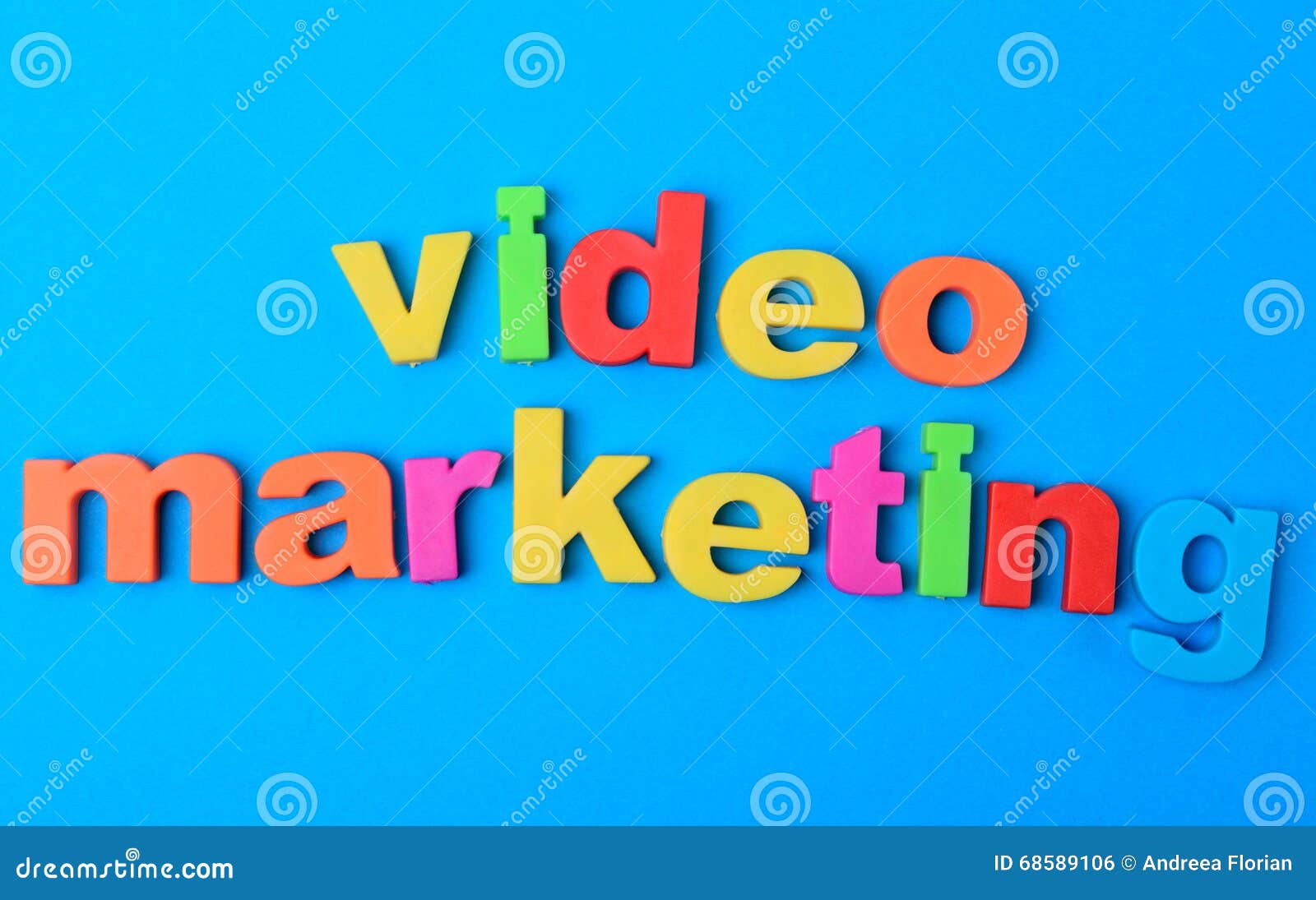 Video Marketing Words on Background Stock Photo - Image of ...