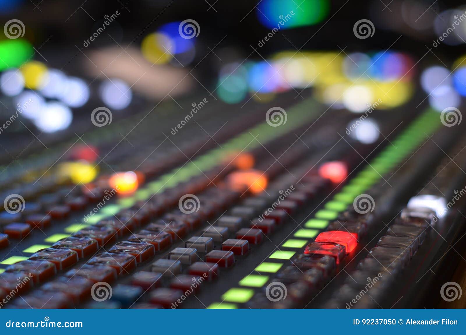 Video Mixer Tv Live Broadcasting Equipment Royalty-Free Stock ...